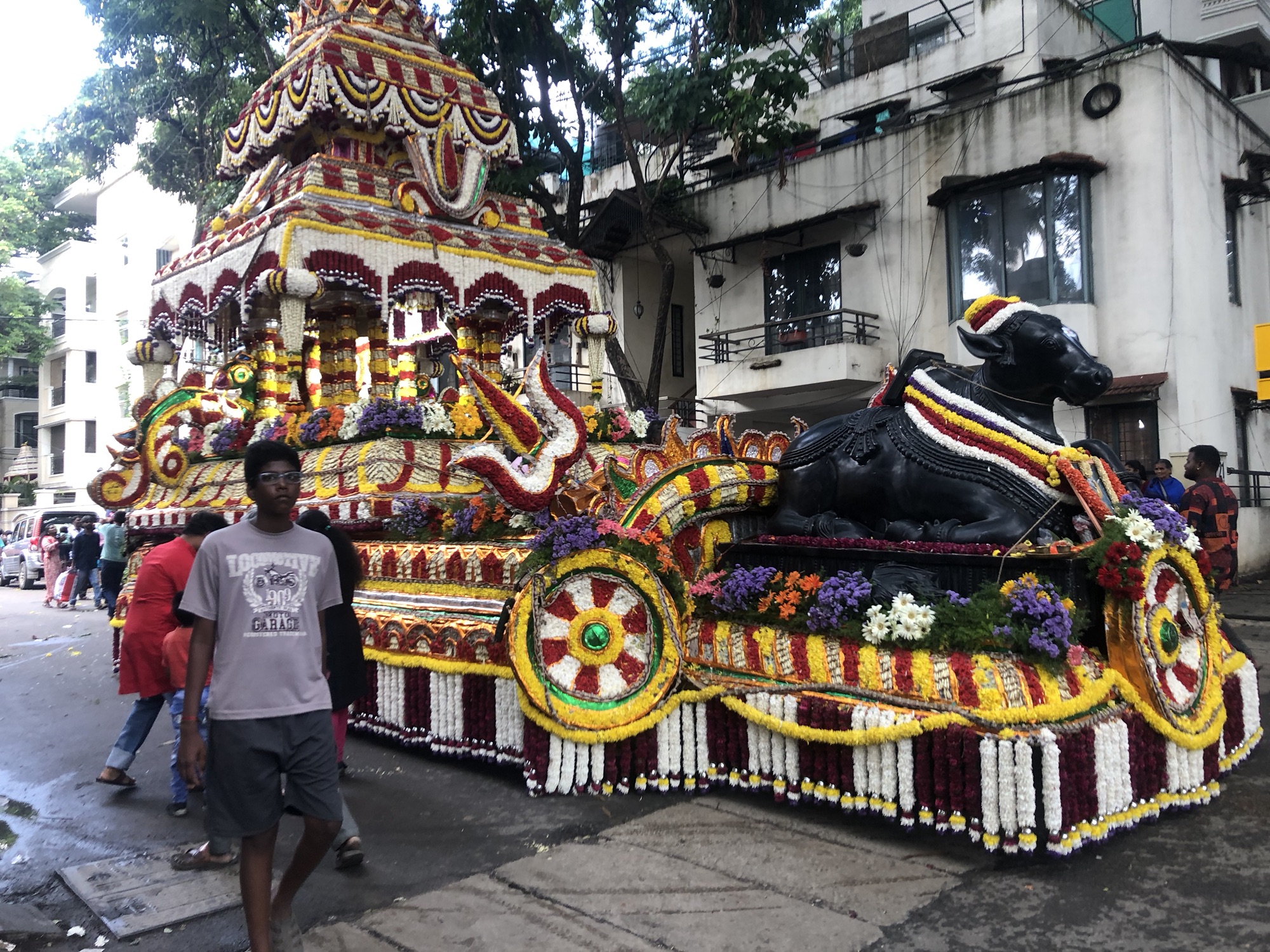 DAILY PHOTO: Hindu Parade Floats | Tiger Riding for Beginners